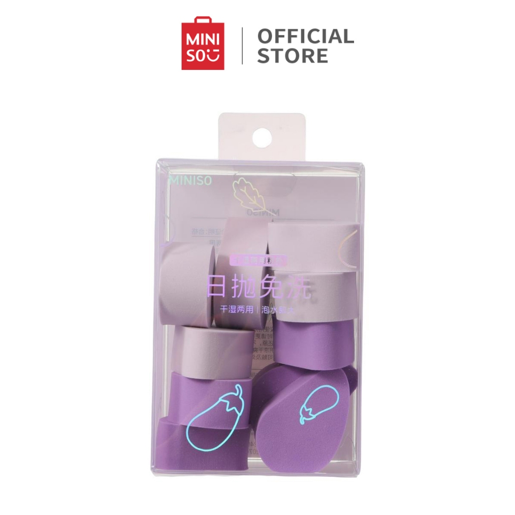 Miniso Powder Puffs Conjunto De Esponja De Maquiagem Úmida E Seca ...