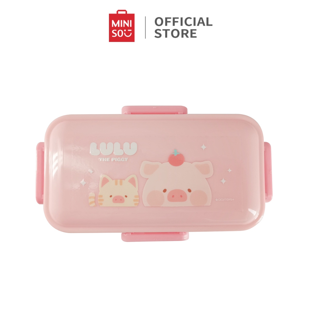 Miniso Bento Box LuLu the Piggy Collection Lancheira 550mL | Shopee Brasil