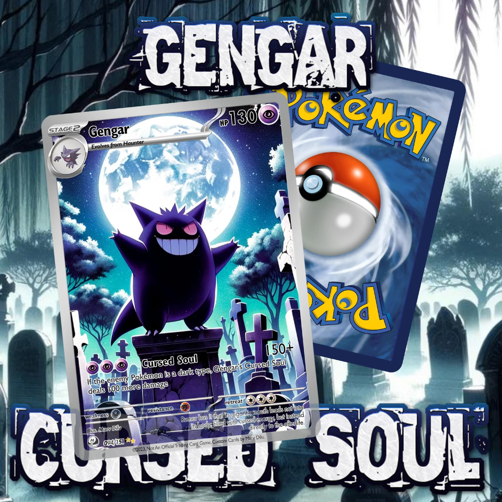 Pokémon TCG Holograma Versão Em Inglês Cartão De Arte Completa-GENGAR ...