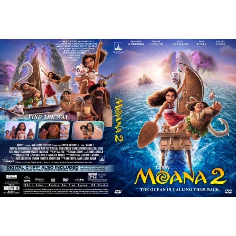 Caixa Completa Selada DISNEY-Última MOANA 2 DVD Cassete 2024-MOANA2 ...