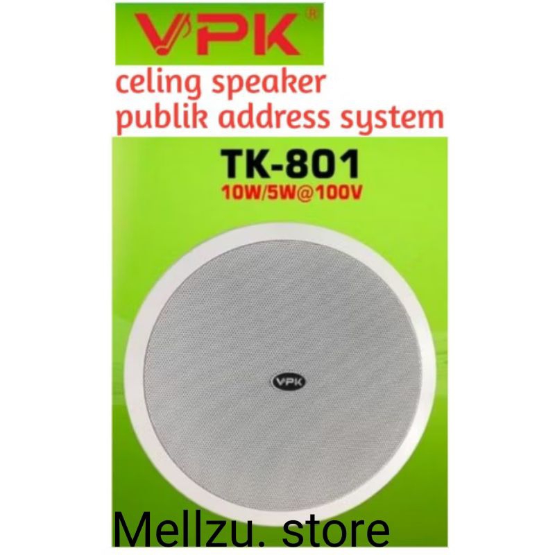 Alto-Falante De Teto TK 801 VPK Original TK801-De 8 Polegadas | Shopee Brasil
