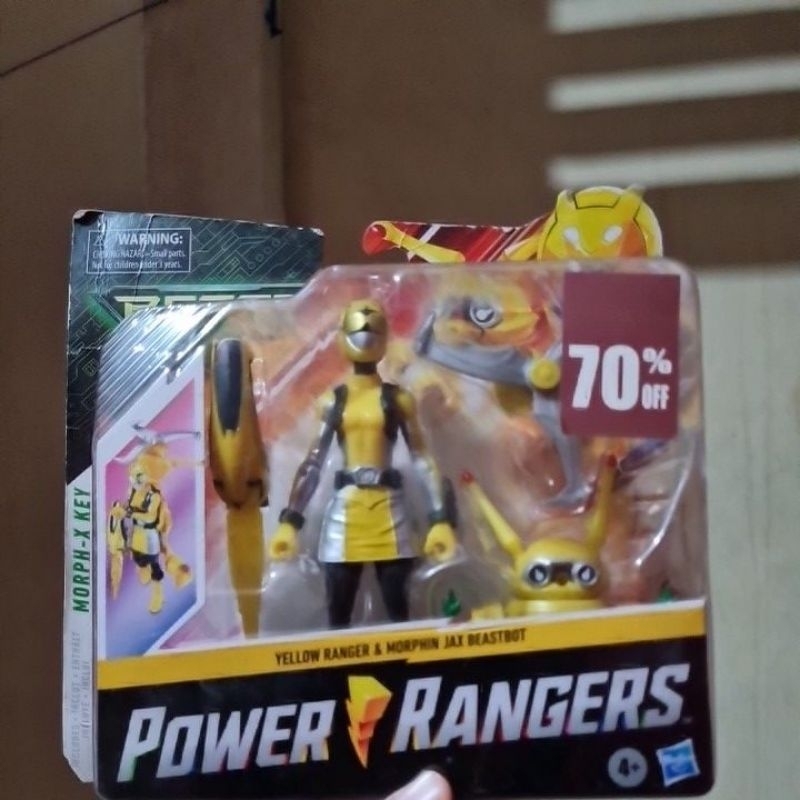 Power rangers ranger Amarelo E Morfina jax Bestabot hasbro morph x ...
