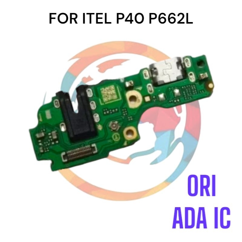 Placa De Conector Cas PCB ITEL P40 P662L ORIGINAL De Carregador IC ...