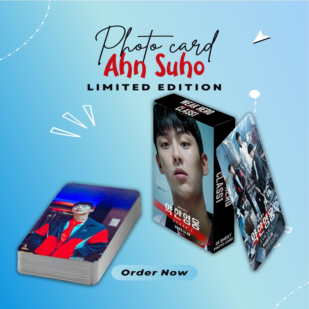WEAK HERO AHN SUHO PREMIUM PHOTOCARD SET 25 Folhas Caixa Gratuita | Shopee Brasil