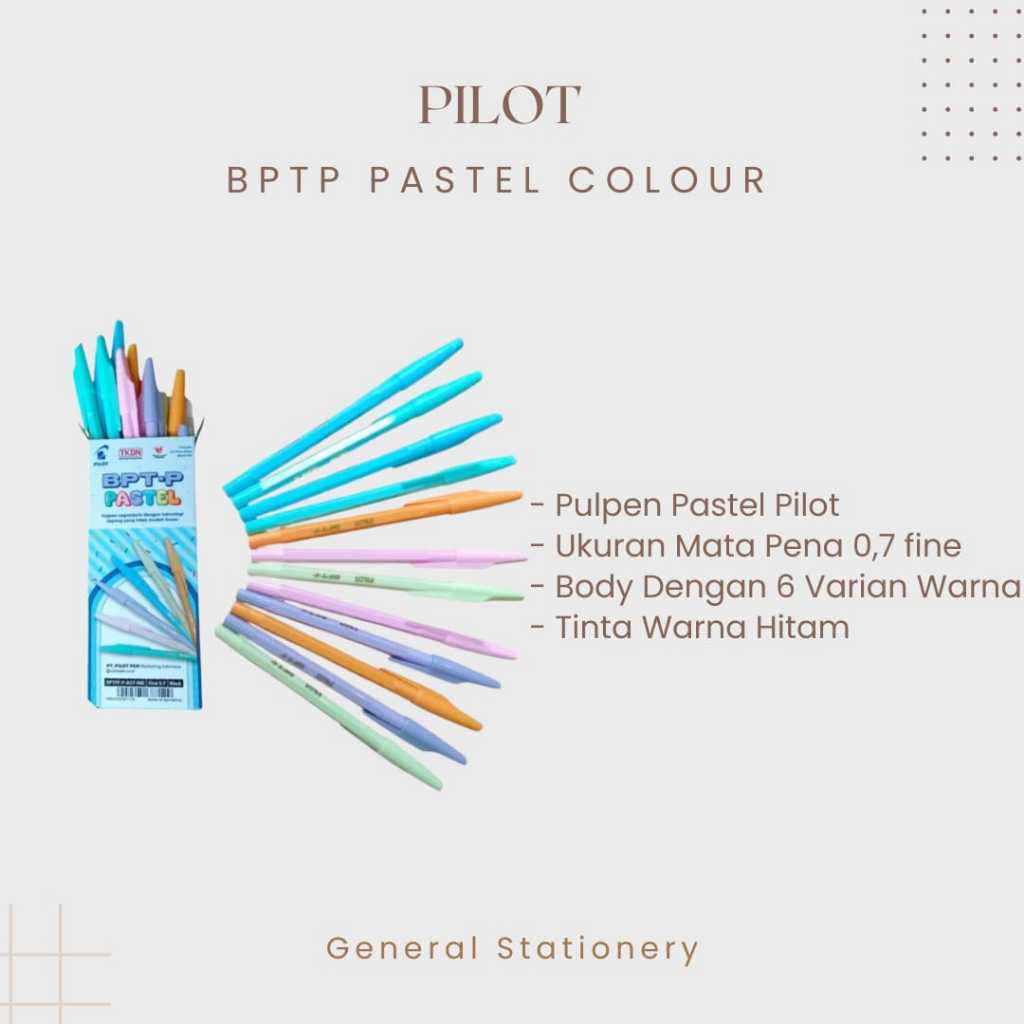 pilot BPTP pastel 0,7 Mm/Caneta Fofa Da Marca Piloto/1 Unidade | Shopee ...