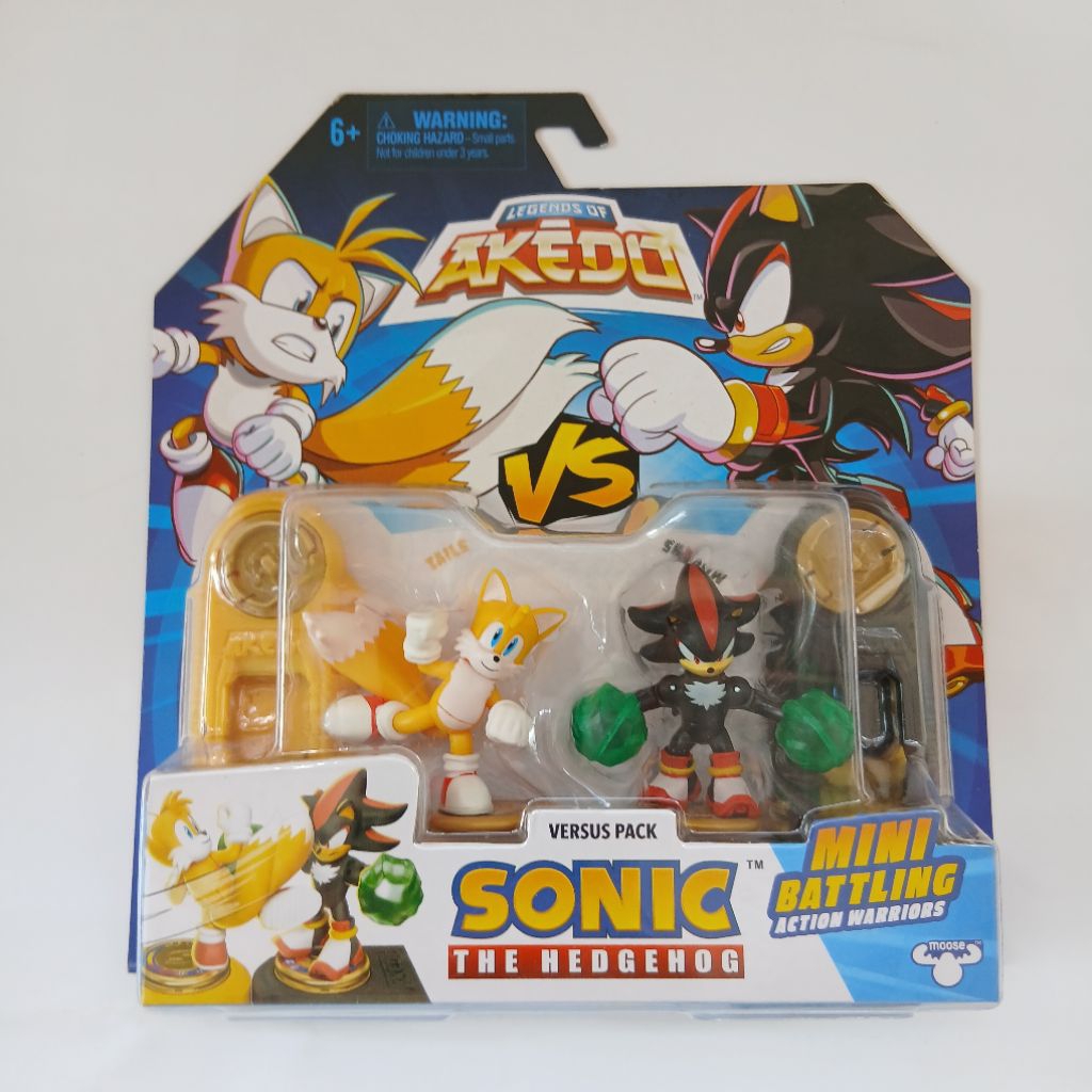Akedo Sonic The Hedgehog Tails vs Shadow Toy | Shopee Brasil