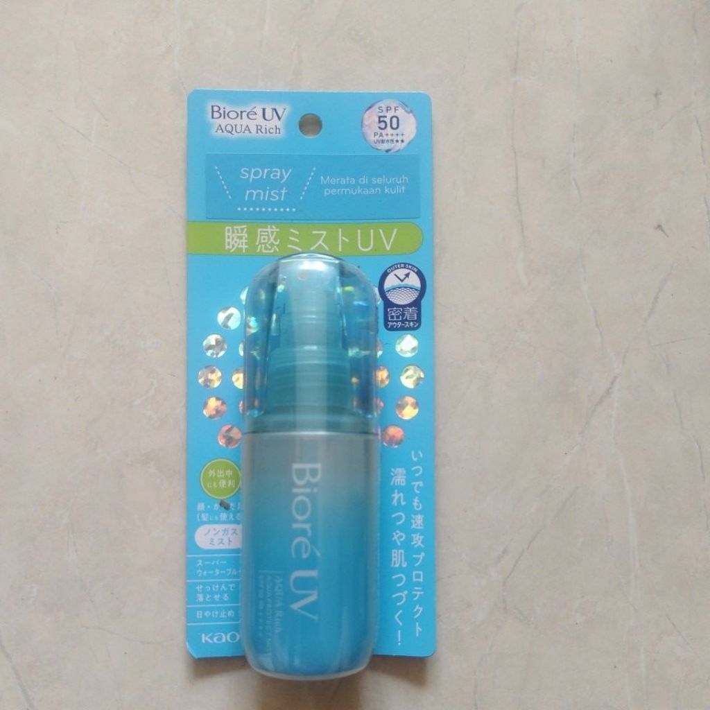 Névoa spray Rica Em Água Biore UV Fps 50 PA + | Shopee Brasil
