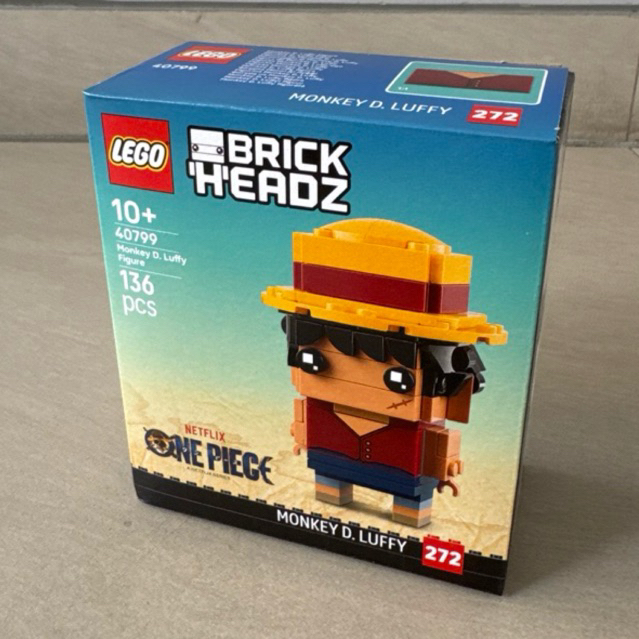 Lego One Piece 40799 Macaco D Luffy Figura BrickHeadz | Shopee Brasil