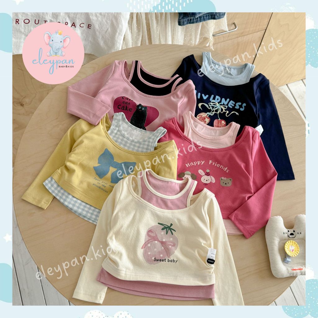 Camisas De Manga Comprida Para Meninas De 1 A 7 Anos , Blusas Da Moda , Roupas Infantis | Shopee ...