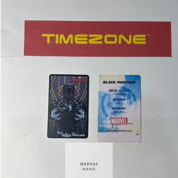Cartão MESIN Timezone Avengers Card Máquina Original De Fuso Horário ...