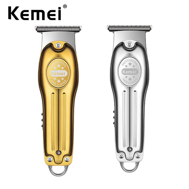 Kemei KM-679 Aparador De Cabelo Para Homens Sem Fio De 0mm Profissional De Barba Com Metal ...
