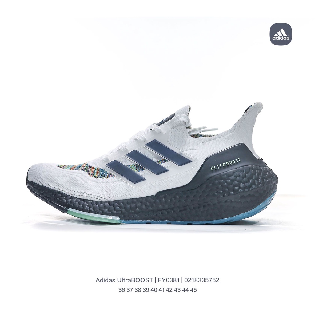 Adidas Ultra Boost 2021 " Cinza/Branco/Preto " UB2021 Hosier Tricotado ...