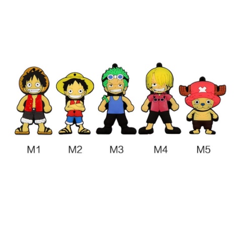 Desenho Animado Criativo Pirate King USB 2TB Flash Silicone Fofo De ...