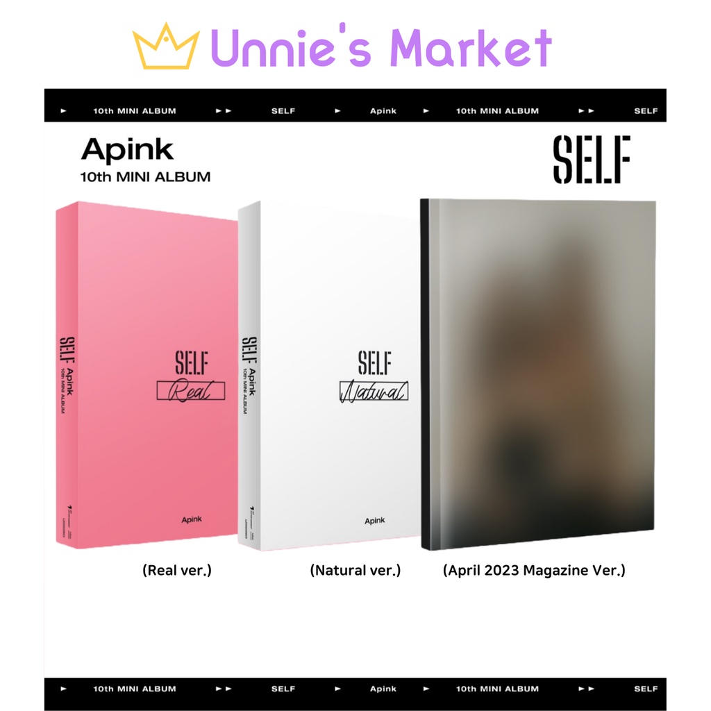 Apink [ SELF ] 10th Mini Album (Real ver. / Natural ver. / April 2023 Magazine Ver.) | Shopee Brasil