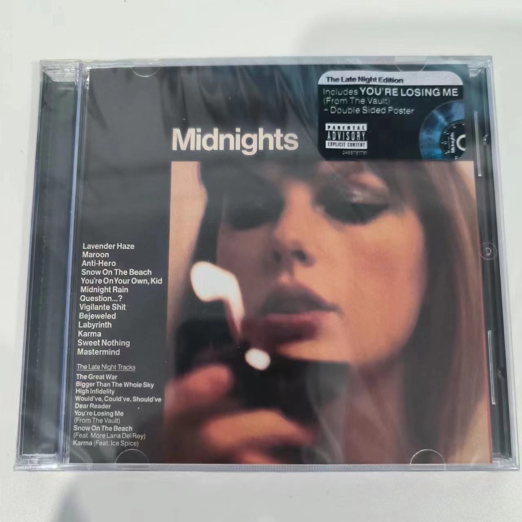Taylor Swift Midnights The Late Night Edition CD Álbum Deluxe Edição ...