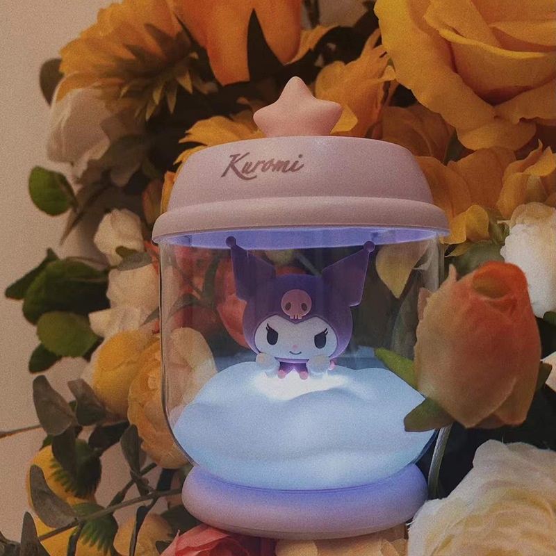 Personagens Sanrio Cinnamoroll Kuromi LED Ornamentos Brilhantes ...
