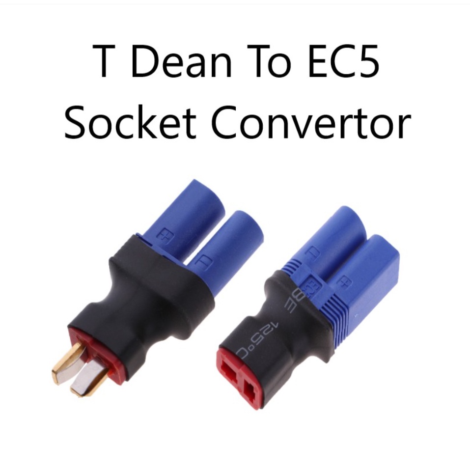 Sem Fio Deans T-plug Para EC5 Conectores De Conversão Fêmea Macho Adaptador De Energia De ...