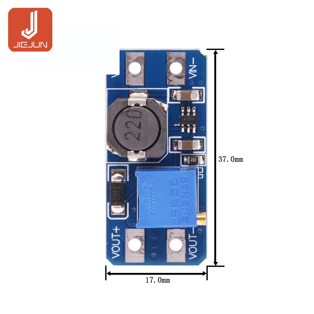 Placa Conversora Ajustável DC-Micro TYPE-C USB MT3608 SX1308 Módulo De ...