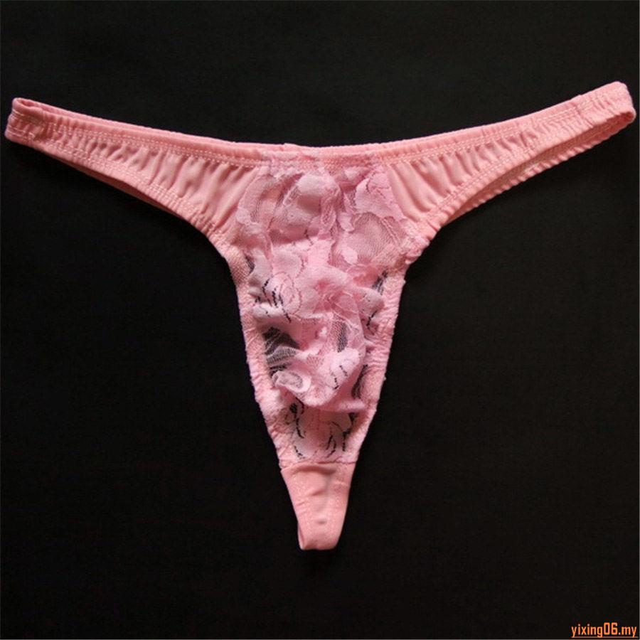 Remessa confidencial masculina Sexy renda tanga Sexy roupa interior ...