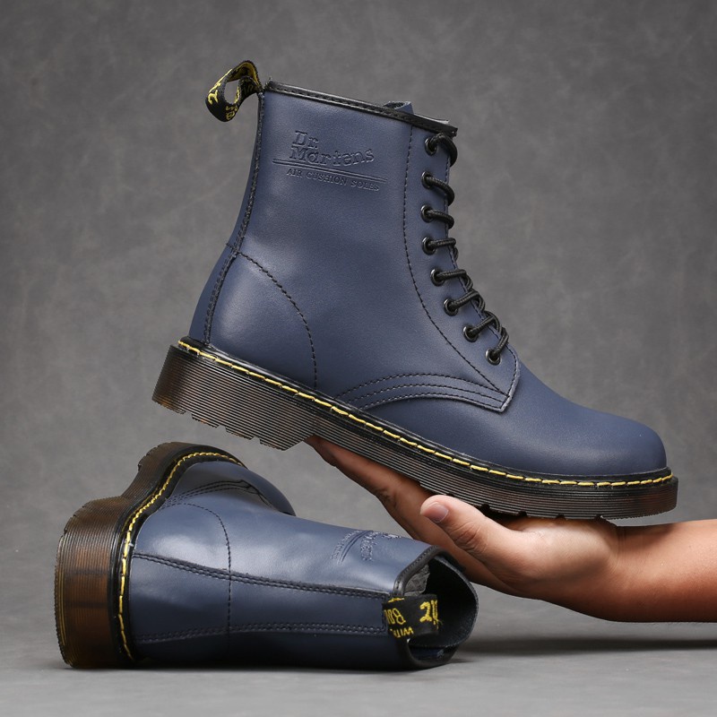 Dr . Martens Botas Masculinas New England Martin De Couro Para Pára ...