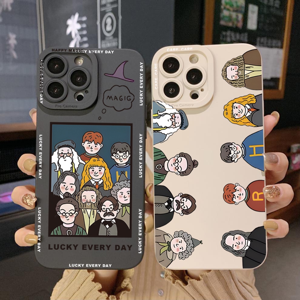 Para Xiaomi Redmi Nota 12 12S 4G Pro 5G 9S 9A 12C Capa Protetora Harry Potter Square Edge Len ...