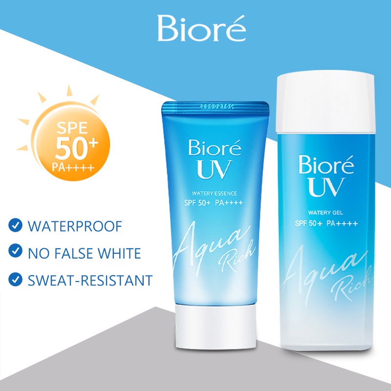 BIORE UV Aqua Rich Watery Essence Protetor Solar Gel De Água Fps 50 + PA + + (BPOM) Coréia/Japão ...