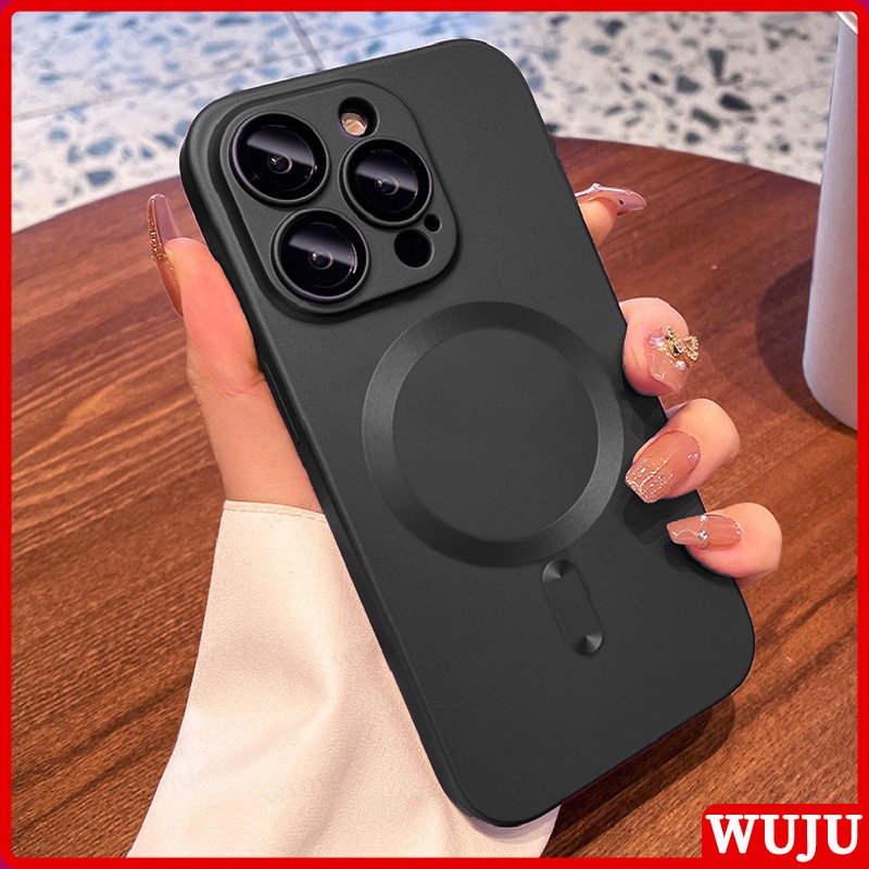 WUJU Textura Metálica Carga Magnética Sem Fio De Luxo Macia Fosca Case ... WUJU Textura Metálica Carga Magnética Sem Fio De Luxo Macia Fosca Case ...