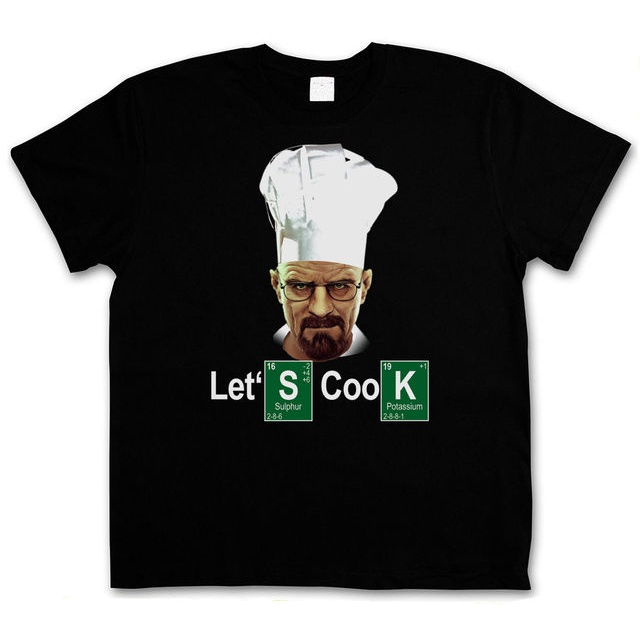 Camiseta Básica Let's Cook Breaking Bad | Shopee Brasil