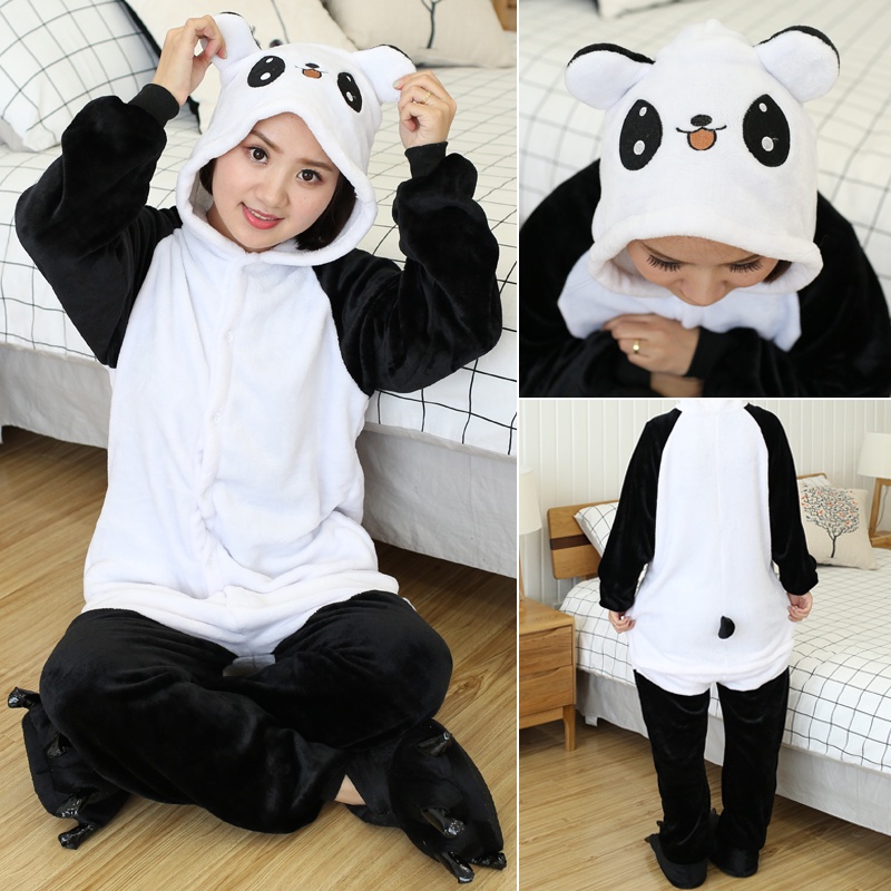 Kigurumi Stitch Animal Pijamas Adultos Girafa Pikachu Panda Cartoon ...