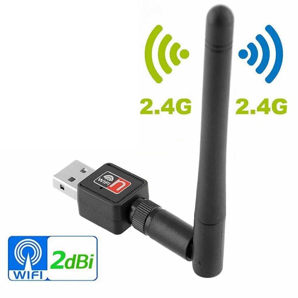 Placa De Rede Sem Fio 50Mbps 2db 8188 Mini USB Adaptador WiFi LAN ...
