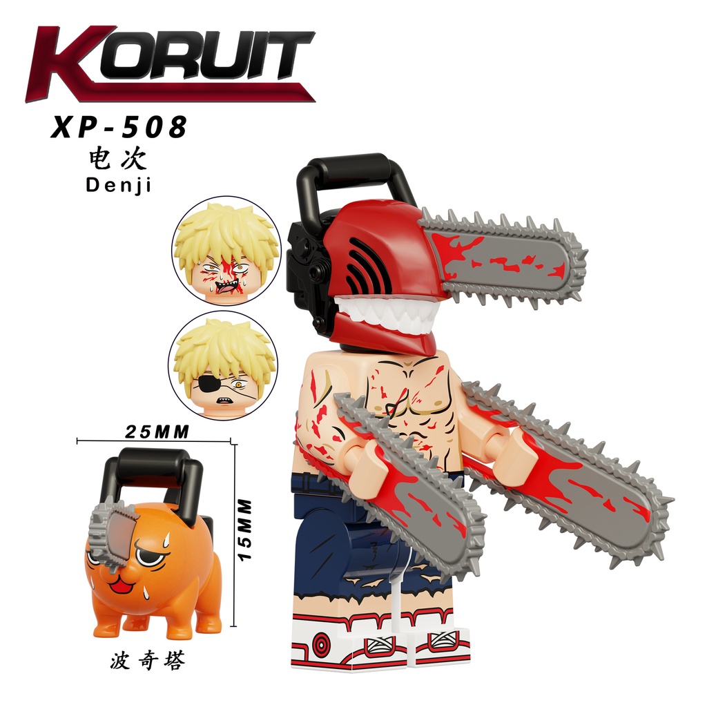 Denji Power Building Blocks Bomba Makima Minifigure Brinquedos KT1067 ... Denji Power Building Blocks Bomba Makima Minifigure Brinquedos KT1067 ...
