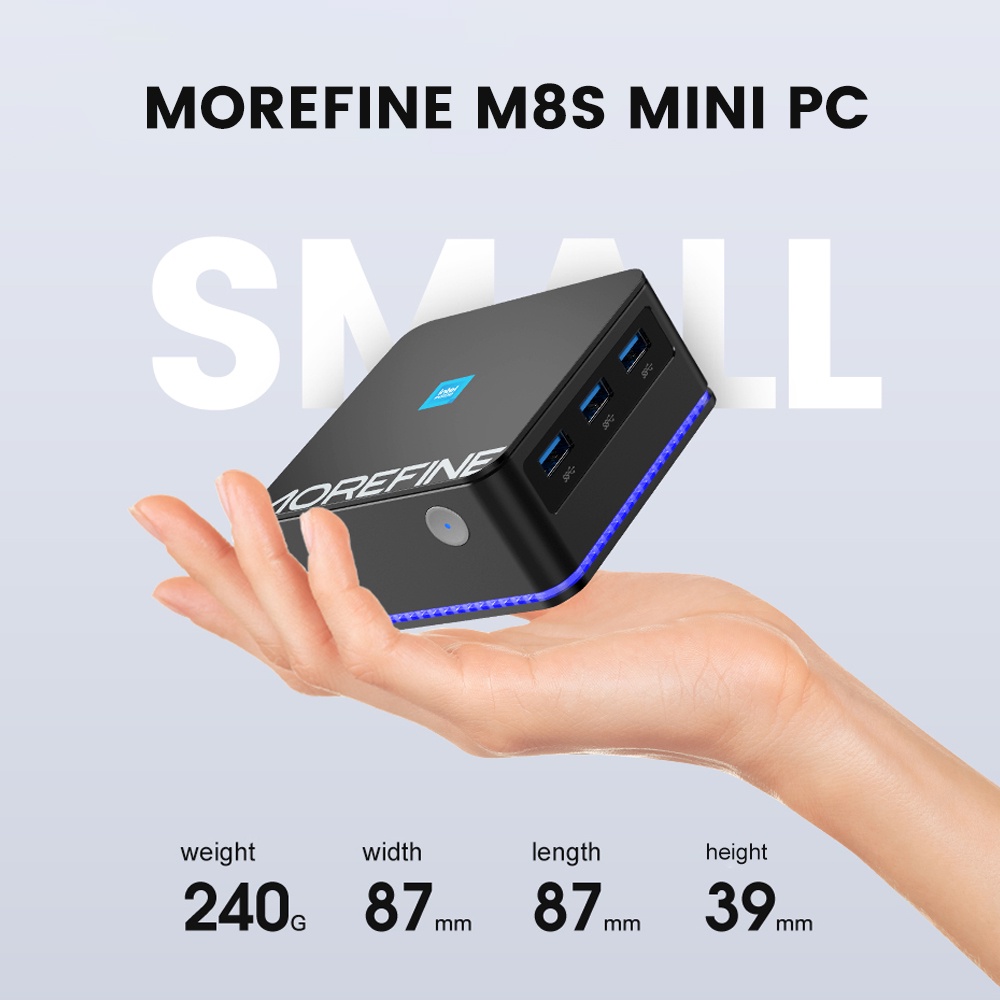 Morefine m8s mini pc windows 11 intel 12th gen n100 lpdf dr5 4800mhz bolso compacto computador ...