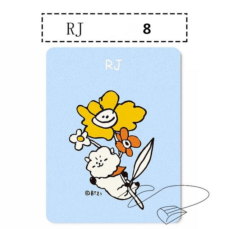 BTS Dynamite BT21 Cartoon Gaming Mouse Pad Antiderrapante De 10 x 12 ...