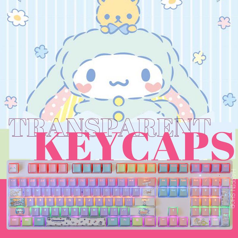 Chaveiro Translúcido Cão Canela PBT Translúcido Sublimação Kawaii Cute ...