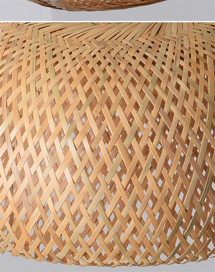Luminária Pendente De Vime Luz Suspensa De Bambu 3 Luzes Boho Cesta ...