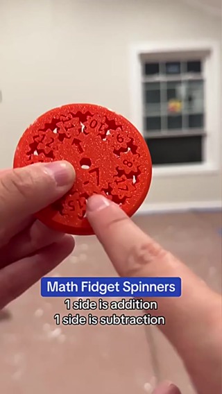 Matemática Fidget Spinner Educacional Spin Toy Aprendizagem Aritmética ...