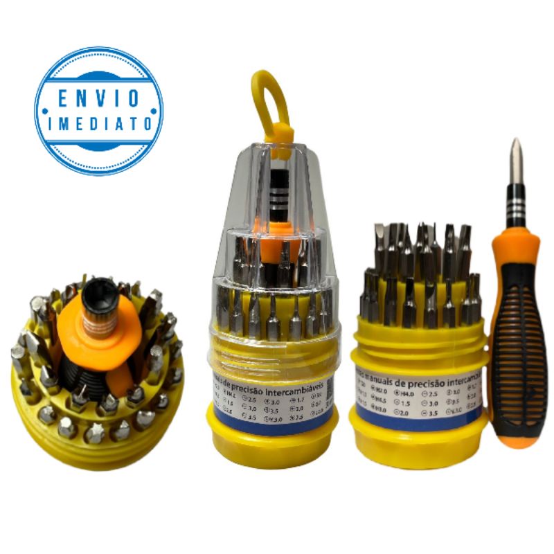 Kit de Ferramentas 31 Peças Jogo de Chaves Philips Fenda Allen Torx ...
