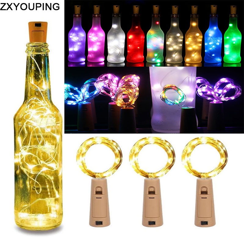 (Bateria Livre) 1M/2M Garrafas De Vinho Luzes De Corda De Cortiça , LED ...