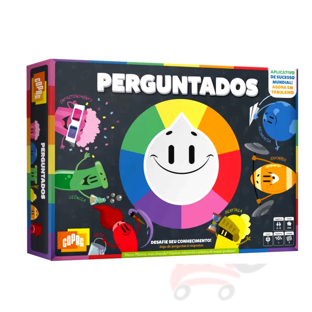 Jogo Tabuleiro Perguntas Respostas Cartas Perguntados Roleta jogos ...
