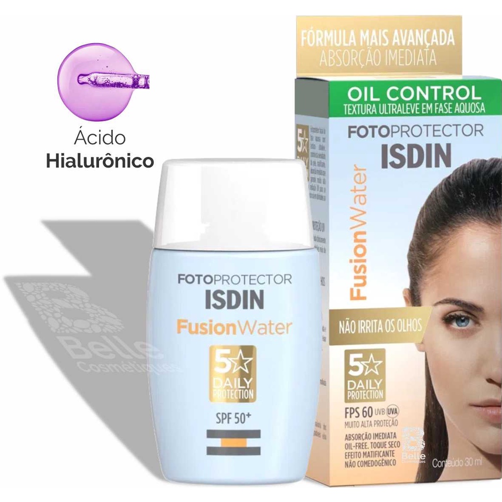 Fotoprotector ISDIN Fusion Water FPS 60 - 30ml | Shopee Brasil