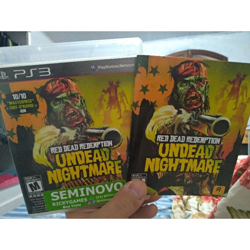 Jogo Ps3 Red Dead Redemption Undead Nightmare Semi Novo | Shopee Brasil