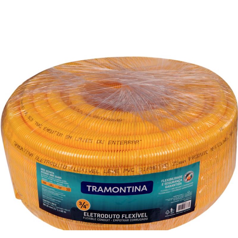 CONDUITE CORRUGADO DN25 3/4" 50 METROS TRAMONTINA | Shopee Brasil
