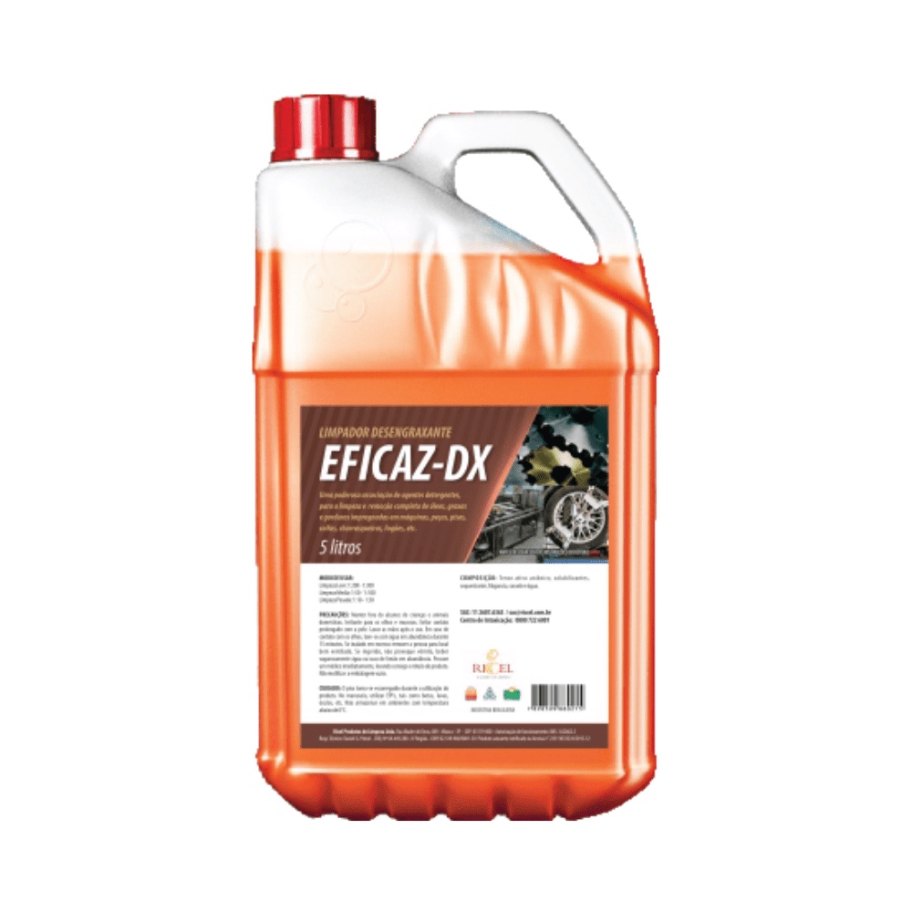 Limpador e Desengraxante Concentrado Eficaz DX 5L - Riccel | Shopee Brasil