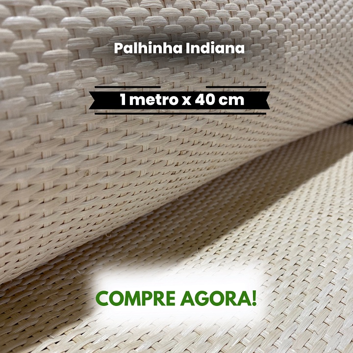 Palhinha Indiana Natural Palha Da Índia Toda Fechada 1m x 40cm | Shopee ...