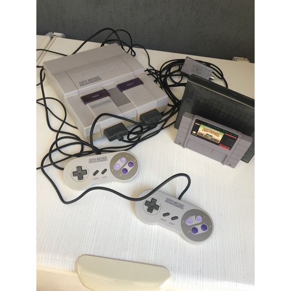 Vídeo Game antigo original Super Nintendo Standard Clássico Original ...