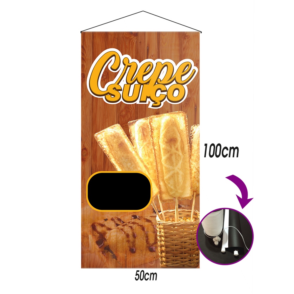 Banner Crepe Suíço 50x100 ARTE PRONTA | Shopee Brasil