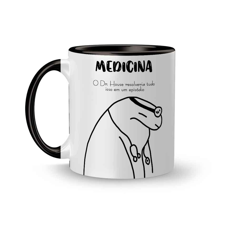 Caneca Cerâmica Profissões Flork - Médico / Medicina, O Dr. House ...