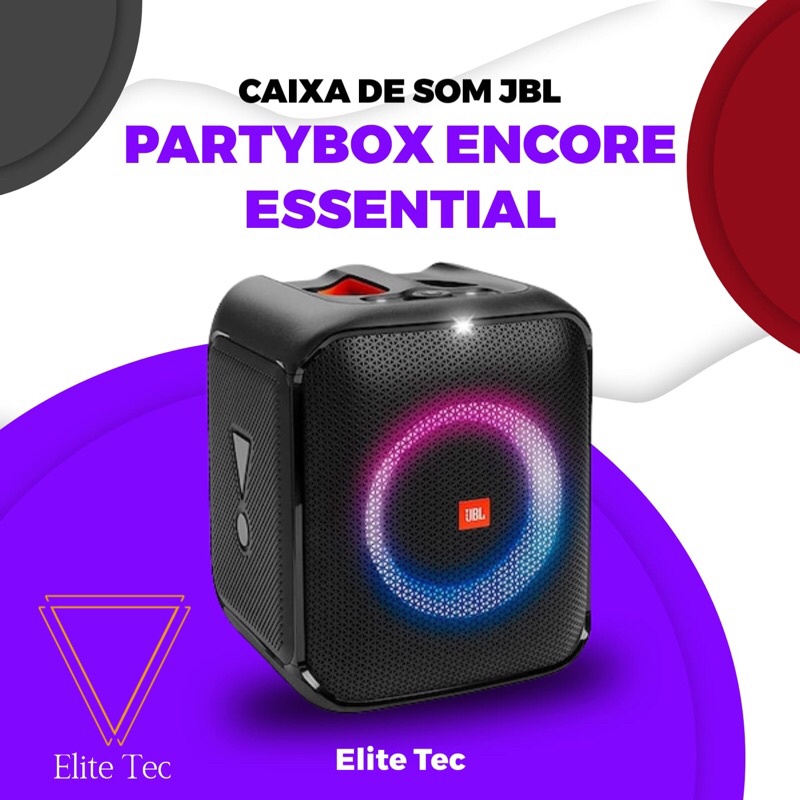 Caixa De Som Bluetooth Jbl Partybox Encore Essential | Shopee Brasil
