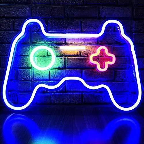 luminaria neon placa neon led controle gamer decorativa luminaria de ...