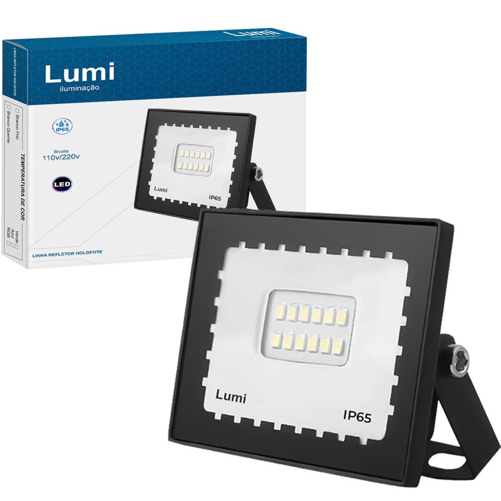 Luminária Mini Holofote Refletor Super Led 30w Ip65 Bivolt Lumi Pronta Entrega | Shopee Brasil